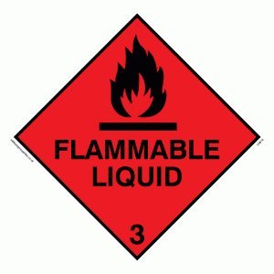 Viking Signs LN619-S20-MG "Flammable Liquid" Sign, 1 mm Flexible ...
