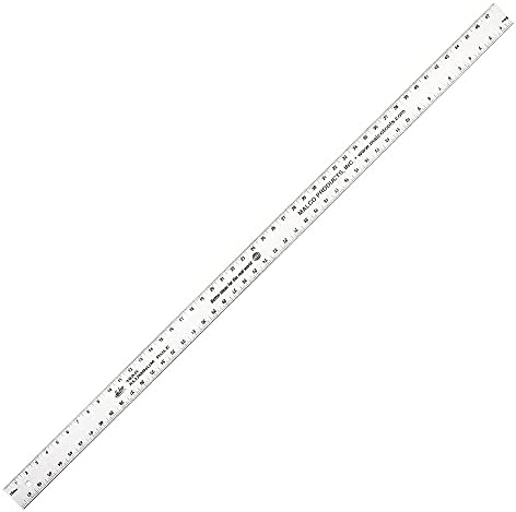 Malco 48AR Aluminum 48-Inch by 2-Inch Wide Straight Edge Rule - Office ...