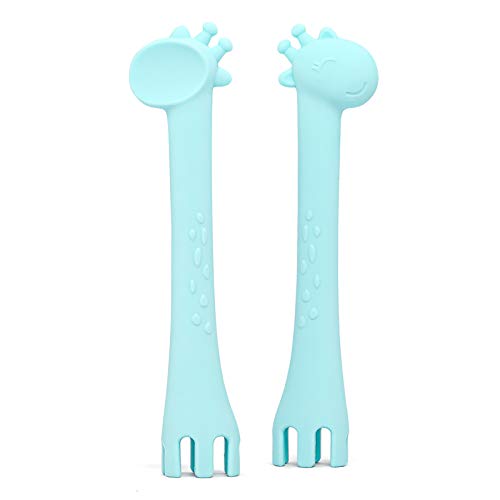 Amazon.com: Just4Tots by MAD 3 in 1 Giraffe Silicone Safety Feeding ...