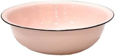 Amazon.com: MF Large Pink Decorative Round Enamel Basin : Home & Kitchen