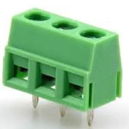 3 Pin Pcb Mount Screw Terminal Block Connectors - 126 (5) : Amazon.in ...