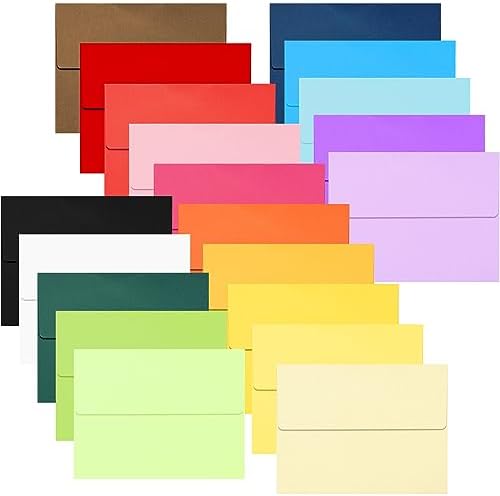 200 Pack A2 Multi-color Invitation Envelopes Self-Adhesive for Birthday ...