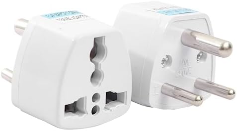 Hi-PLASST (2pc) Universal Travel Adapter Plug - Type D Converter for ...