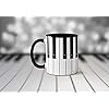 Amazon.com: Music Mug, Piano Keys Mug, Piano Keyboard Mug, Musician Mug ...
