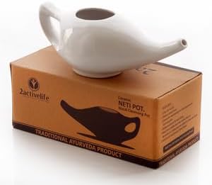 2activelife Ceramic Neti Pot for Sinus, Jal Neti pots for Nasal ...