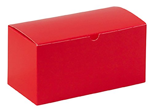 BridalSource 5 Count 9" x 4-1/2" x 4-1/2" Holiday Red Cake Boxes ...