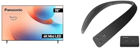 Amazon.com: Panasonic 75" 4K Mini LED Smart TV with Neck Speaker, Hands ...