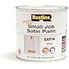 RUSTINS Small Job Satin Paint White 250ml : Amazon.co.uk: DIY & Tools