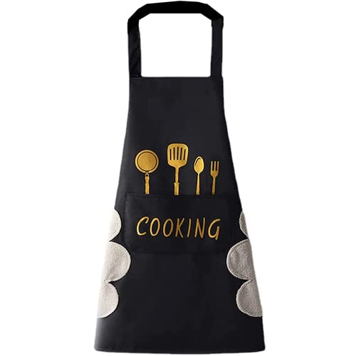 DOCAT Apron for Kitchen Cooking Waterproof Apron for Women Men with ...