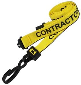 25 Yellow Contractor Lanyards – BigaMart