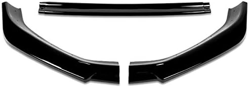 Amazon.com: DNA MOTORING 2-PU-518-PBK 3Pc Gloss Black Front Bumper Lip ...