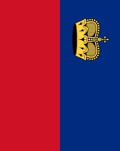 Flag of Liechtenstein Notebook: College Ruled Writer's Notebook for ...