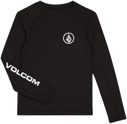 Volcom Boys Swim Shirt - UPF 50+ Long Sleeve Rash Guard for Boys ...