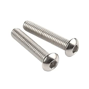 Amazon.com: Idomin DIN7380 M4 M5 M6 M8 M10 M12 M16 304 不銹鋼圓盤頭六角六角套筒螺絲蘑菇鈕扣頭內六角螺栓(顏色:100 mm, 尺寸:M4 ...