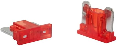 5 stk. SeKi Mini LP lav profil fladstik sikring 10A rød; bilsikring 58V ...