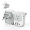 Amazon.com: TESSAN Brazil Plug Adapter 2 Pack, 7 in 1 US to Brazil ...