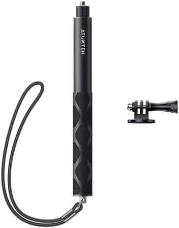 ATUMTEK 114cm Invisible Selfie Stick, 1/4" Extended Monopod Pole, Solid ...