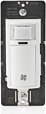 Leviton DHD05-1LW Dual Combination Humidity Sensor with Separate Light ...