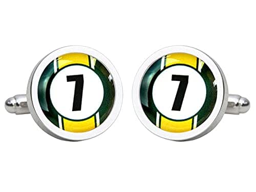 Amazon.com: Personalized Race Car Number Cufflinks - Green & Yellow ...