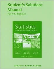 Student Solutions Manual for Statistics for Business and Economics 11th ...