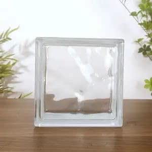 190x190x80mm Clear Glass Blocks - Cloudy Clear Glass Tiles : Amazon.ae ...