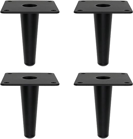 Dcloud Set of 4 Round Inclined Sleek Tapered Chair Legs Sofa Table Legs ...
