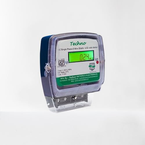 Techno Single Phase Energy Meter : Amazon.in: Industrial & Scientific