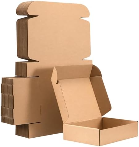 Amazon.com: DUZCLI 10x8x3 Shipping Boxes - Set of 20, Small Brown ...