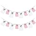 Amazon.com: Halloween Hanging Ghost Banner White Pink Glitter Halloween ...