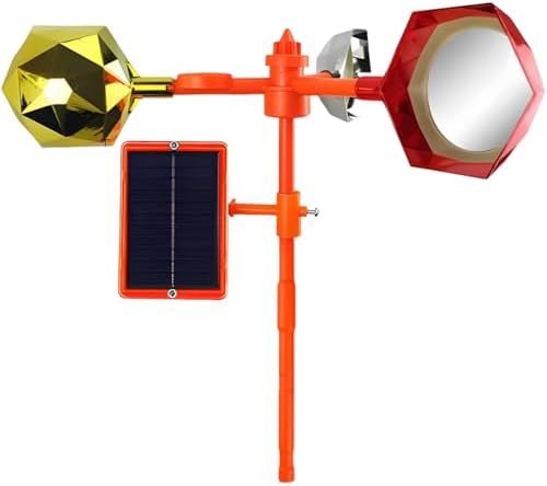 HASTHIP® Outdoor Solar Bird Repellent - 360° Rotatable Bird Deterrent ...