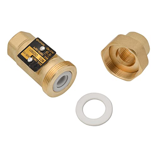 HYDRO MASTER Brass Dual Check Valve, 1/2" FNPT, Solid Brass, Max 150PSI ...