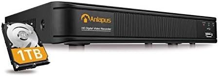 Anlapus 2MP 8 Canales Videograbador DVR 2TB Disco Duro, para 1080P ...