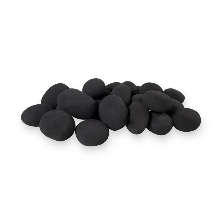 Amazon.com: Starfire Designs Ceramic Fire Pebbles | Use in Fireplace or ...