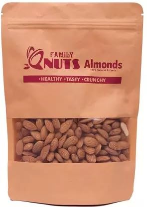 FAMILY NUTS 100% Natural Premium Natural Kashmiri Whole Almonds (1kg ...