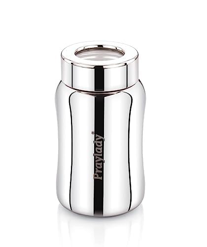 Buy PRAY-LADY Stainless Steel Canister | Stainless steel with See ...