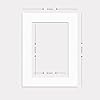 Procut Global 16x12'' inch White Picture Mounts to Fit 12x8'' Size ...