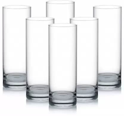 Buy A.S. India (Pack of 6) Highball Water Glass Transparent Long ...