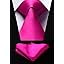 HISDERN Men's Tie and Scarf, Variety of Colours, Solid Color and Pocket ...