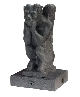 Amazon.com: Gargoyle Fence Post Topper 4x4 PVC Vinyl or Wood - Garden ...