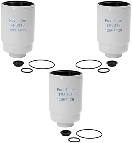 Amazon.com: 6.6 Duramax Diesel Fuel Filter 3 Pack | for 2001-2016 Chevy ...