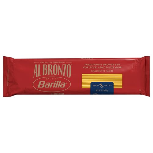 Amazon.com: Barilla Al Bronzo, Spaghetti, 16 oz