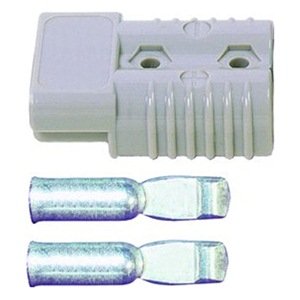 Quick Cable 124103-001 SB Connector Kit, 2 Crimp Style Contacts, 1 Housing, 36V, 50 Amp, 6 Gauge ...