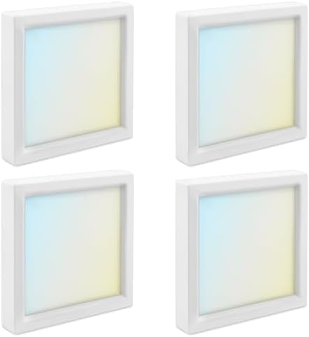LUXRITE 4 Inch Square LED Flush Mount Ceiling Light, Super Slim 0.7 ...