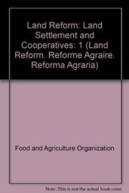 Land Reform 2008/1: Land Settlement and Cooperatives (Land Reform ...