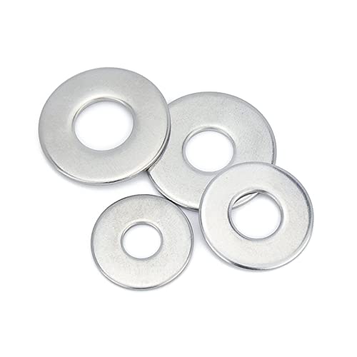 Snapklik.com : M8 Flat Washer, 316 Stainless Steel Flat Washers, 100PCS