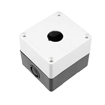 Amazon.com: uxcell Push Button Switch Control Station Box 22mm 1 Button ...