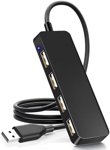 Amazon.com: USB Hub, USB Splitter,USB 4-Port Adapter,USB Extender for ...