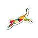 Amazon.com: Cat Jumping Sticker Polygon Stickers - 3 Pack - Set of 2.5 ...