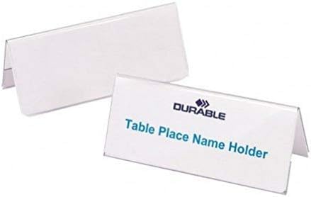 Durable Table Place Name Holder For 52/104 x 100mm Card - Made From ...