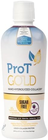 Amazon.com: ProT Gold Liquid Collagen Protein Shot, 17g Clear Protein ...